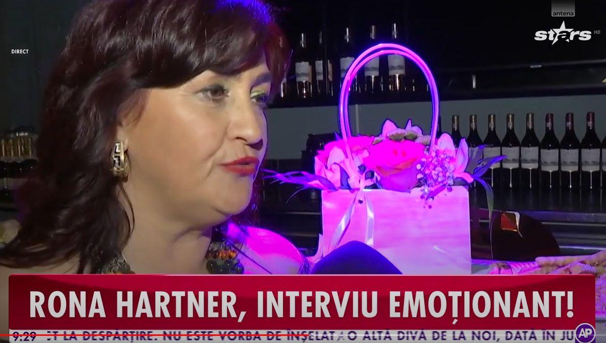 Ce spunea Rona Hartner în ultimul interviu acordat pentru Antena Stars: „Faci o chestie bună ...