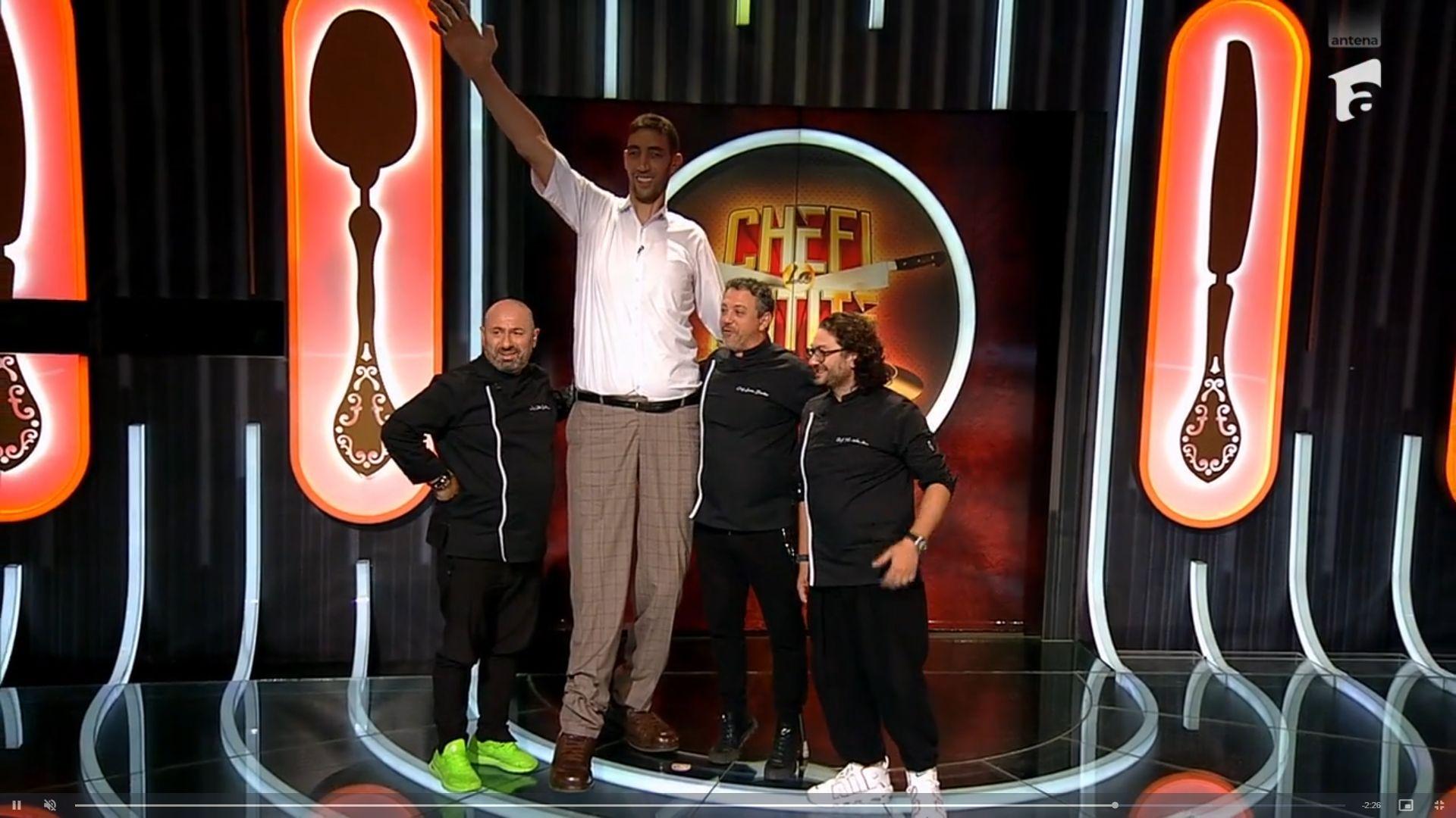 Sultan Kösen, cel mai înalt om din lume, impresionează la Chefi la cuțite: Ce a gătit și ce a ...