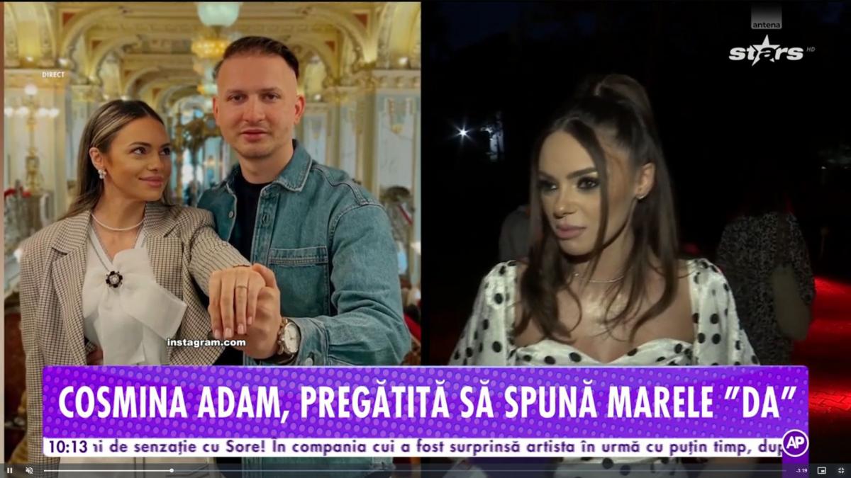 Cosmina Adam, declarații exclusive despre bărbatul care a cerut-o: ”A fost chimie” | STAR NEWS ...