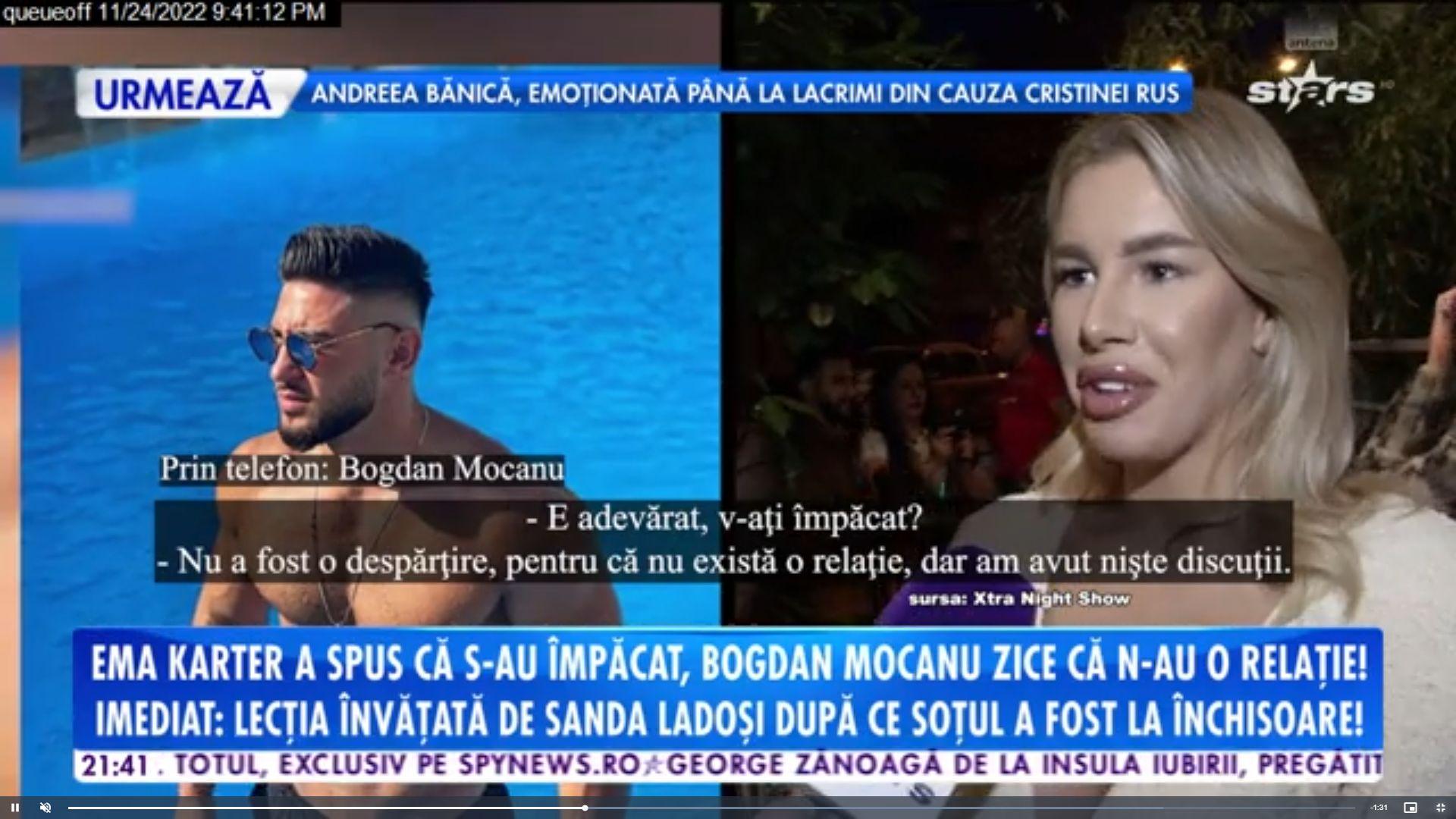 Bogdan Mocanu, declarații exclusive despre relația cu Ema Karter: „Nu ...