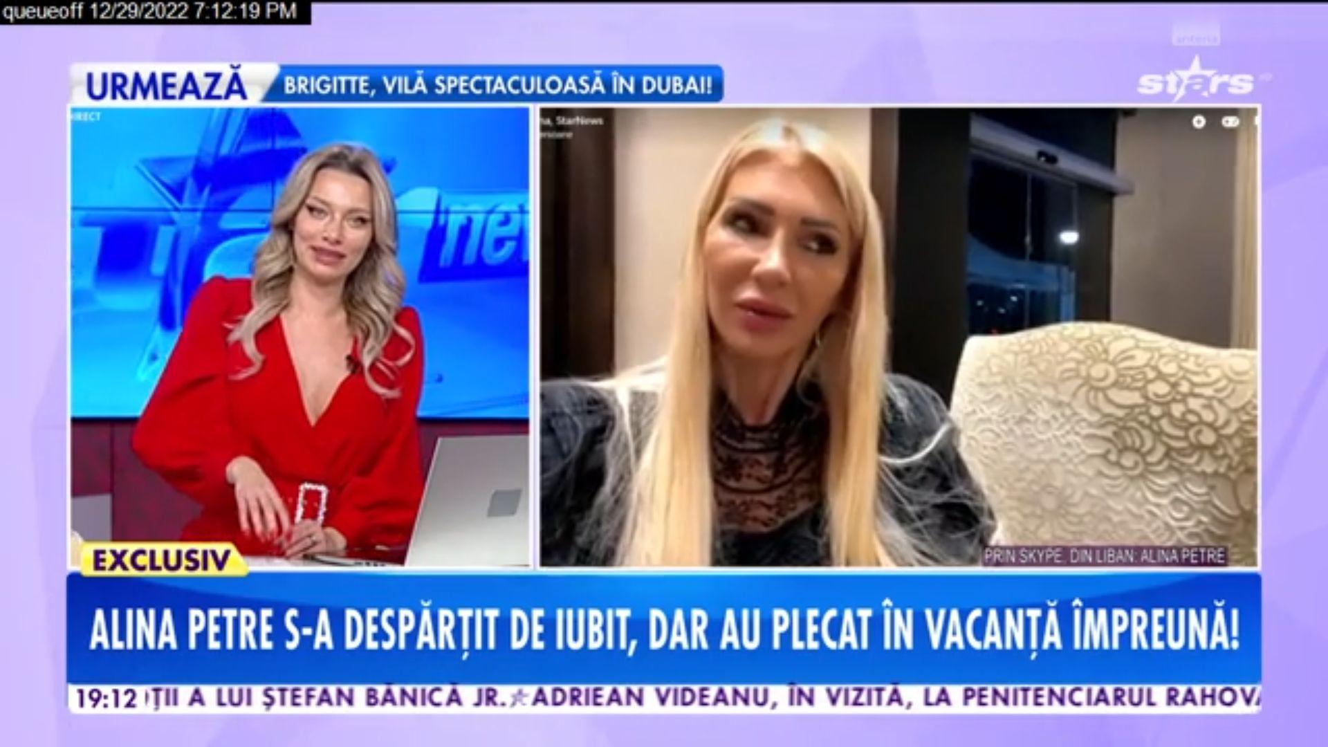 Alina Petre s-a despărțit de iubit, dar a plecat alături de el în ...