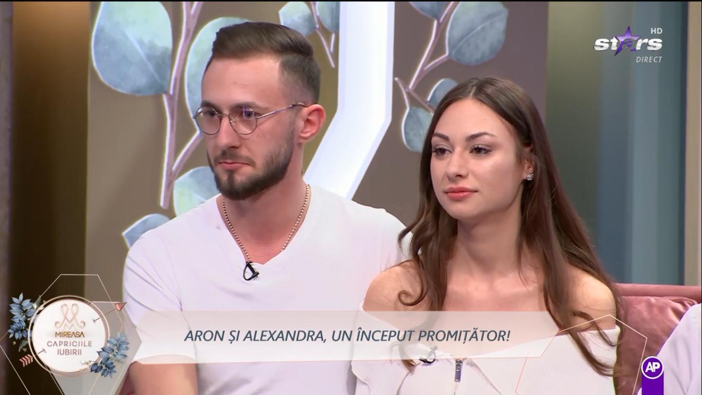 Aron și Alexandra, cel mai grăbit cuplu de la Mireasa. Declarații de ...