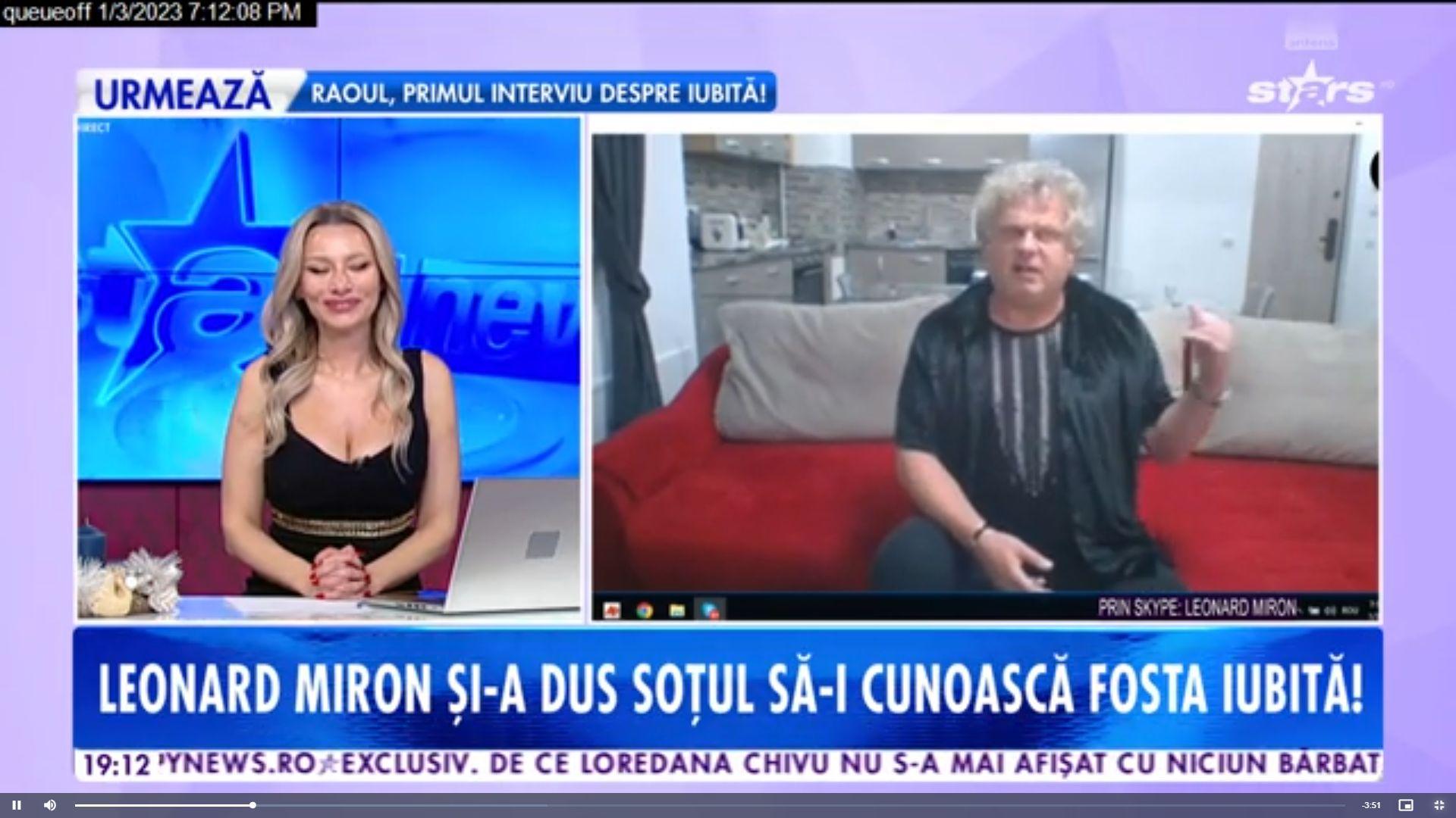 Leonard Miron i-a făcut cunoștință soțului cu iubita din liceu: „Ne-a oferit o seară ...