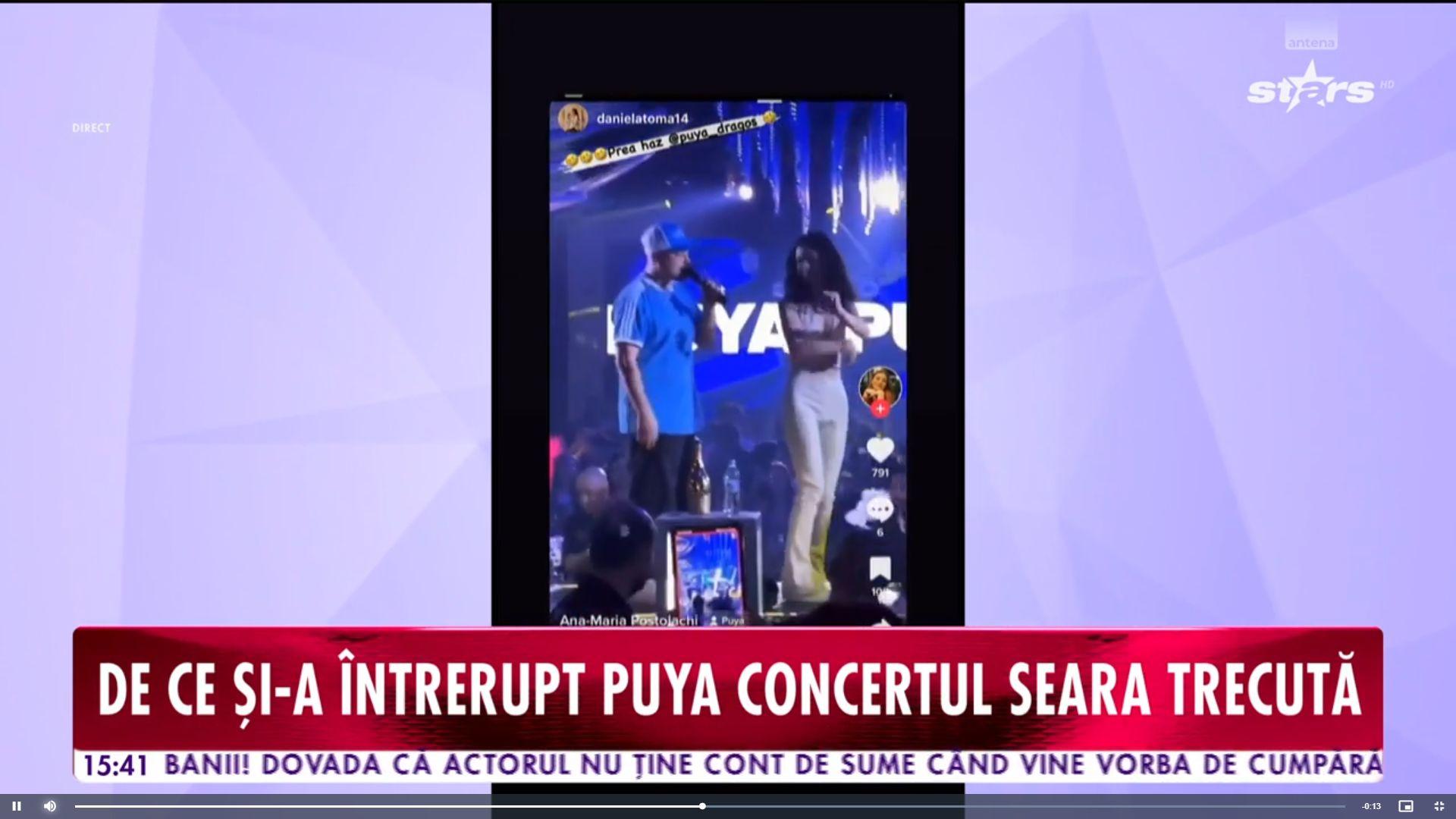 Moment neașteptat la concertul lui Puya: Ce l-a determinat pe artist să ...