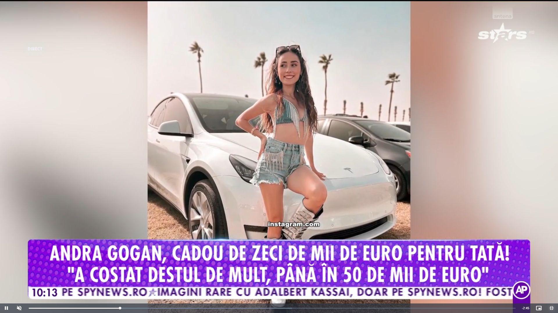 Suma pe care a plătit-o Andra Gogan pentru bolidul tatălui! | STAR NEWS AntenaStars.ro