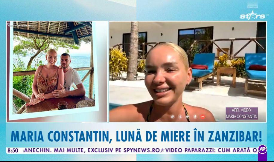 Maria Constantin și-a scurtat luna de miere din Zanzibar: „Au venit ...
