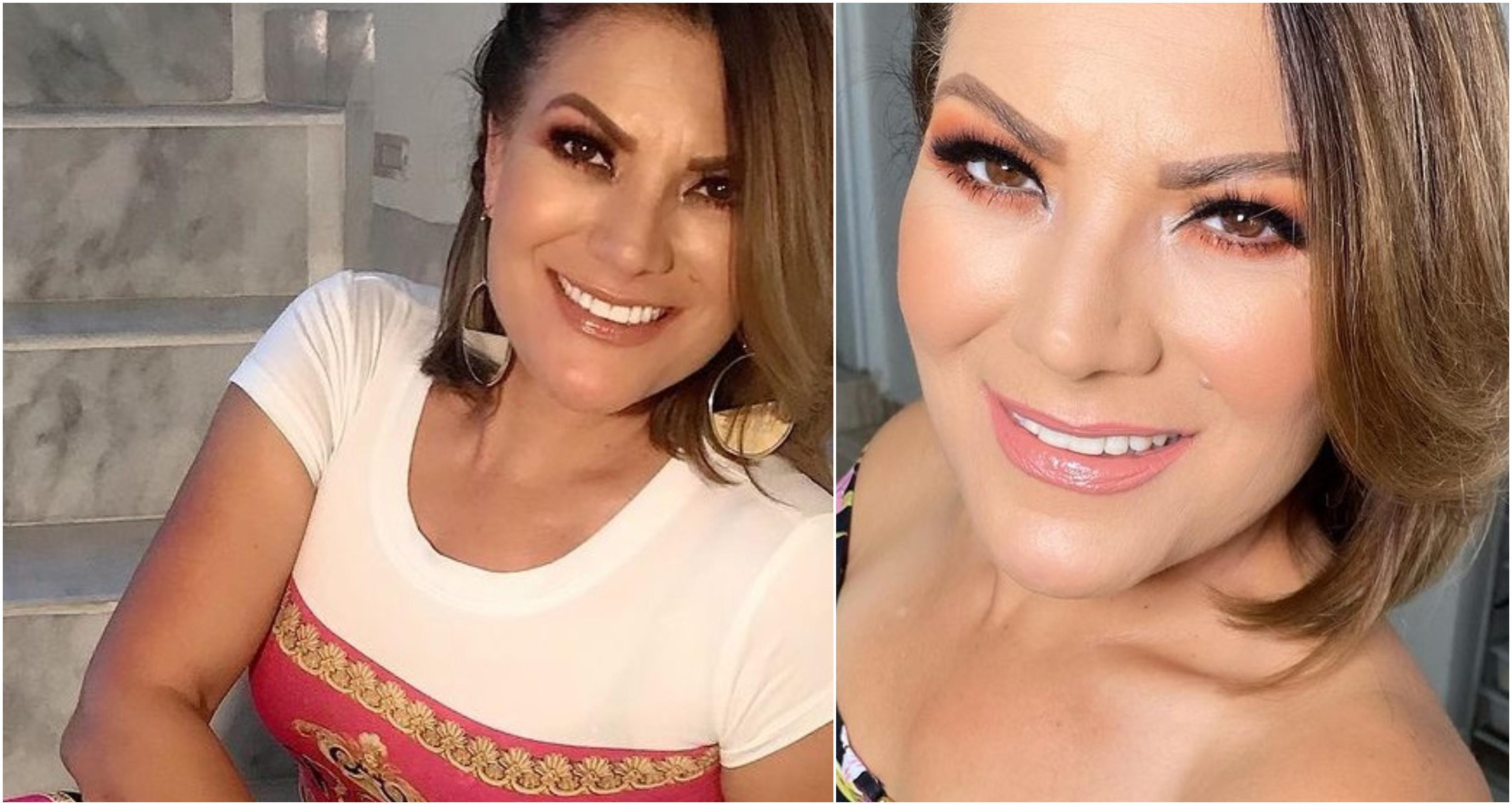 Diana Reyes, într-o rochie cu decolteu adânc și despicată pe picior ...